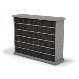 8 Column Double Sided Granite Prestige Columbarium with 96 Niches